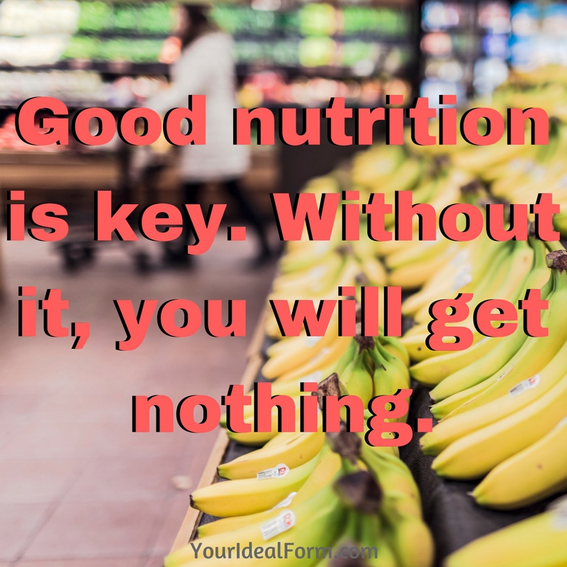 Good nutrition is key | Your Ideal Form